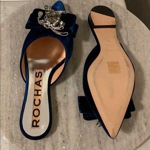 Rochas | Shoes | Rochas Paris Velvet Mules | Poshmark